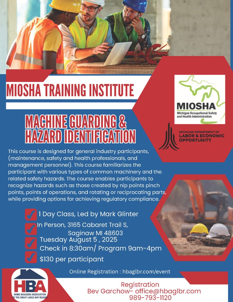 MIOSHA - Machine Guarding & Hazard Identification - HBAGLBR